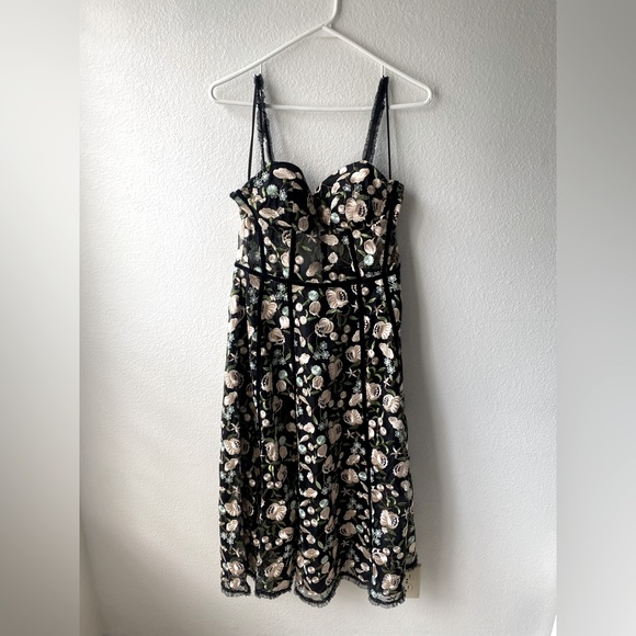 Topshop | Dresses | Corsetstyle Shear Black Formal Midi Dress | Poshmark